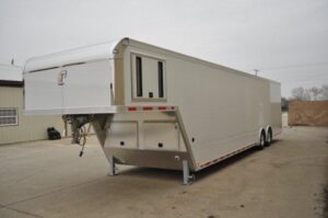 40' Custom Built inTech All Aluminum Gooseneck Trailer