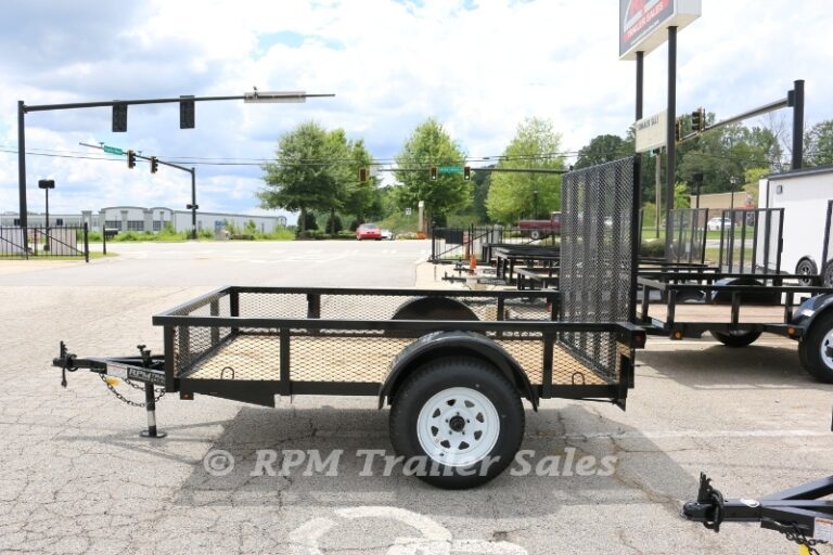 5 x 8 Open Utility Trailer with 14" High Mesh Sides