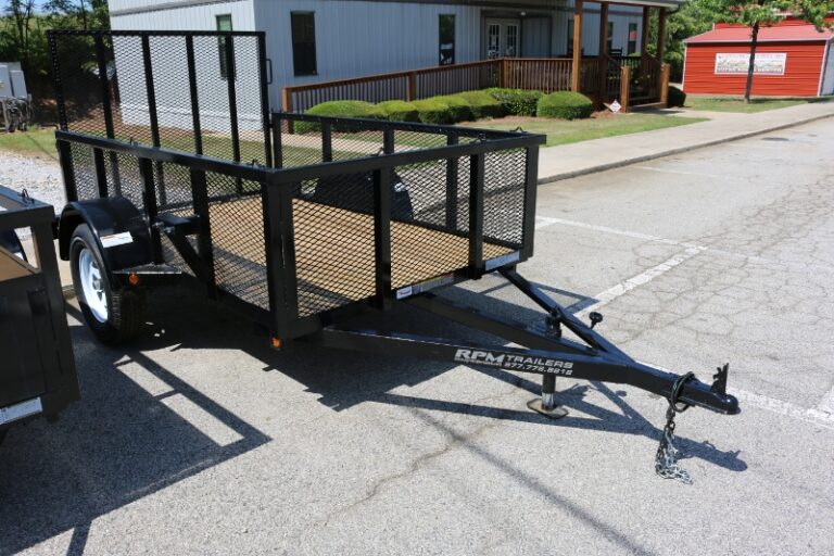 5 x 8 Utility Trailer w/ 24" High Expanded Metal Sides