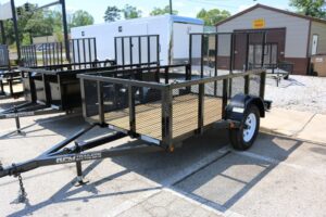 5 x 8 Utility Trailer w/ 24" High Expanded Metal Sides