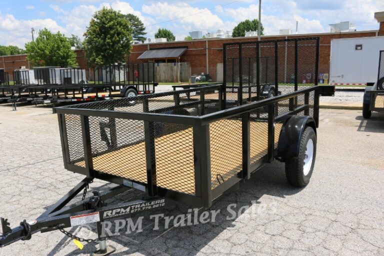 5' x 10' Open Utility Trailer with 24" High Mesh Sides